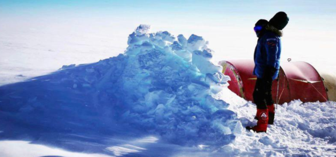 Harpreet Chandi becomes first Indian-origin woman to trek solo to South ...