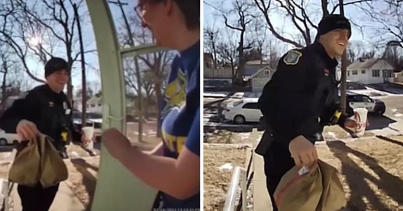 Police Officer Delivers Food Order After Arresting Delivery Driver