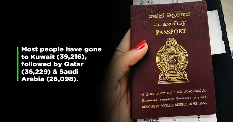 1.56 Lakh People Have Left Sri Lanka This Year For Jobs Abroad