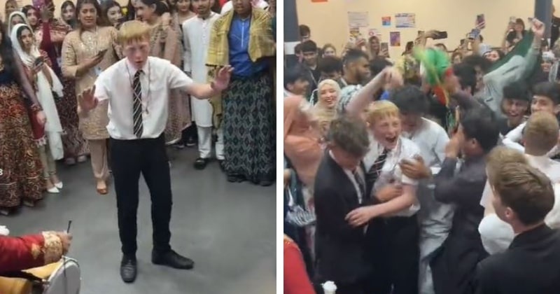 Students Dancing At College Fest In Britain