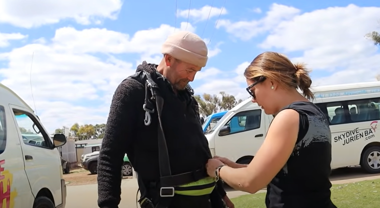 Aussie Boys Take Homeless Man Skydiving