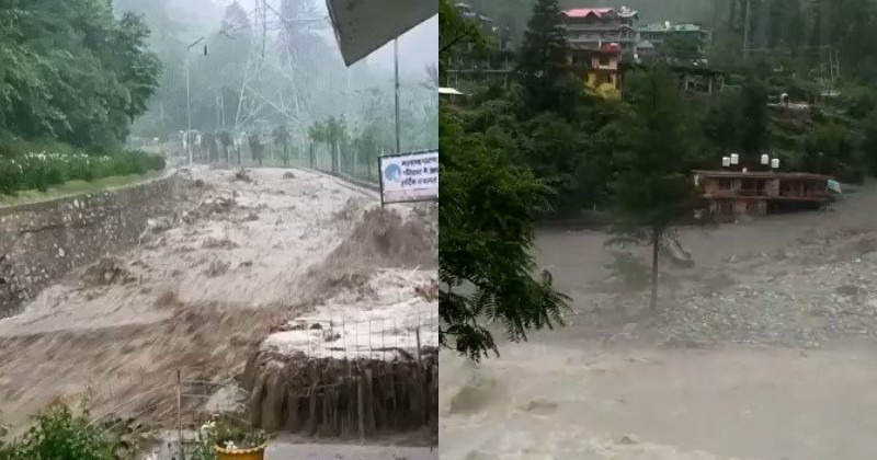 Several People Washed Away, Many Killed As Cloudburst & Landslides Hit Himachal Pradesh's Kullu