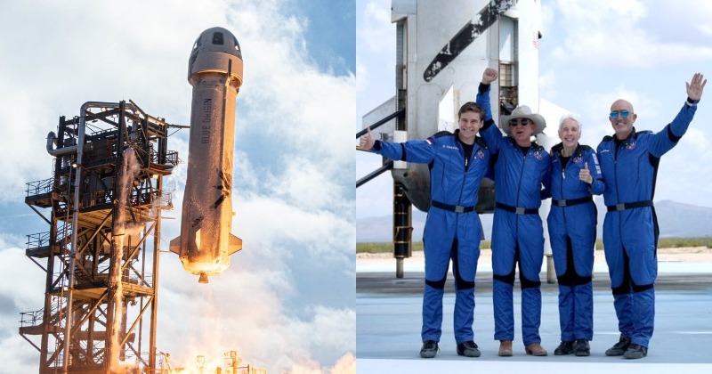 Six Tourists Flown To Space In Million-dollar Mission With Jeff Bezos's ...