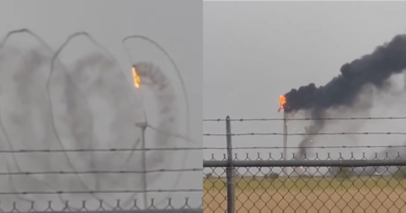 Shocking Video Shows Wind Turbine Catching Fire Right After A Lightning ...