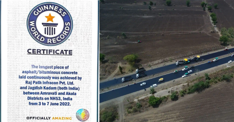 भारतीयों ने बना डाली NH-53 पर दुनिया की सबसे लंबी सड़क, 105 घंटे 33 ...