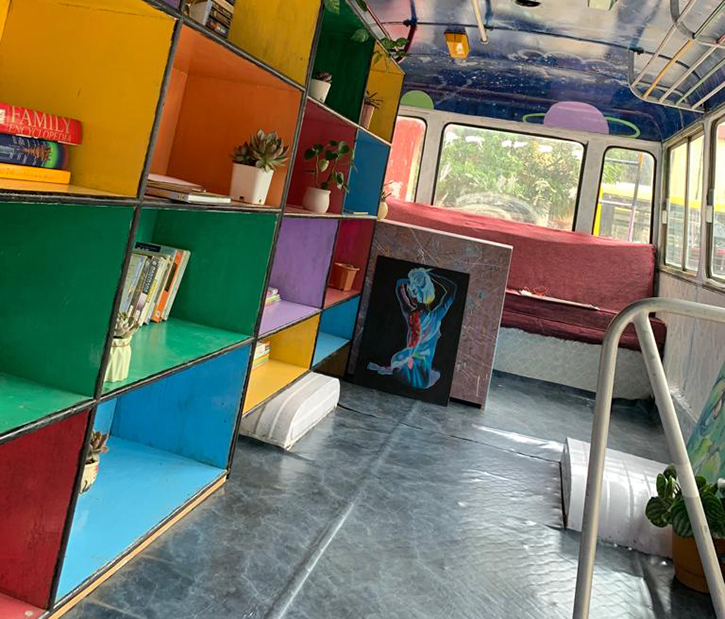 Discarded Bus Turned Into Library For Underprivileged Kids In Meghalaya ...