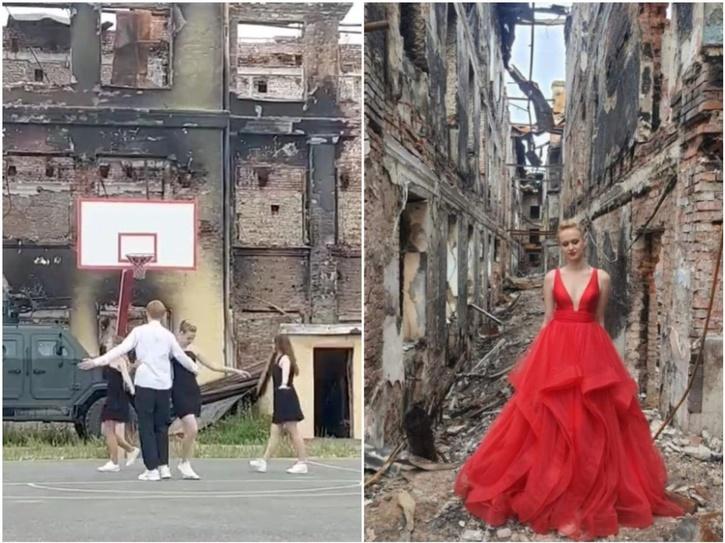 Ukrainian Teens Return To Bombed School In Prom Gowns, Tuxedos For ...