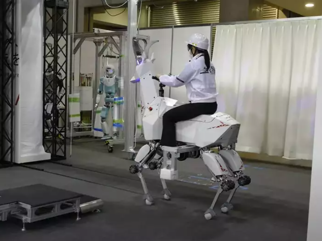 Motorcycle Maker Kawasaki Unveils 'Bex', Goat-Shaped Rideable Robot