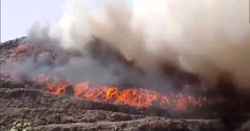 Massive Fire At Delhi's Ghazipur Landfill Still Not Under Control