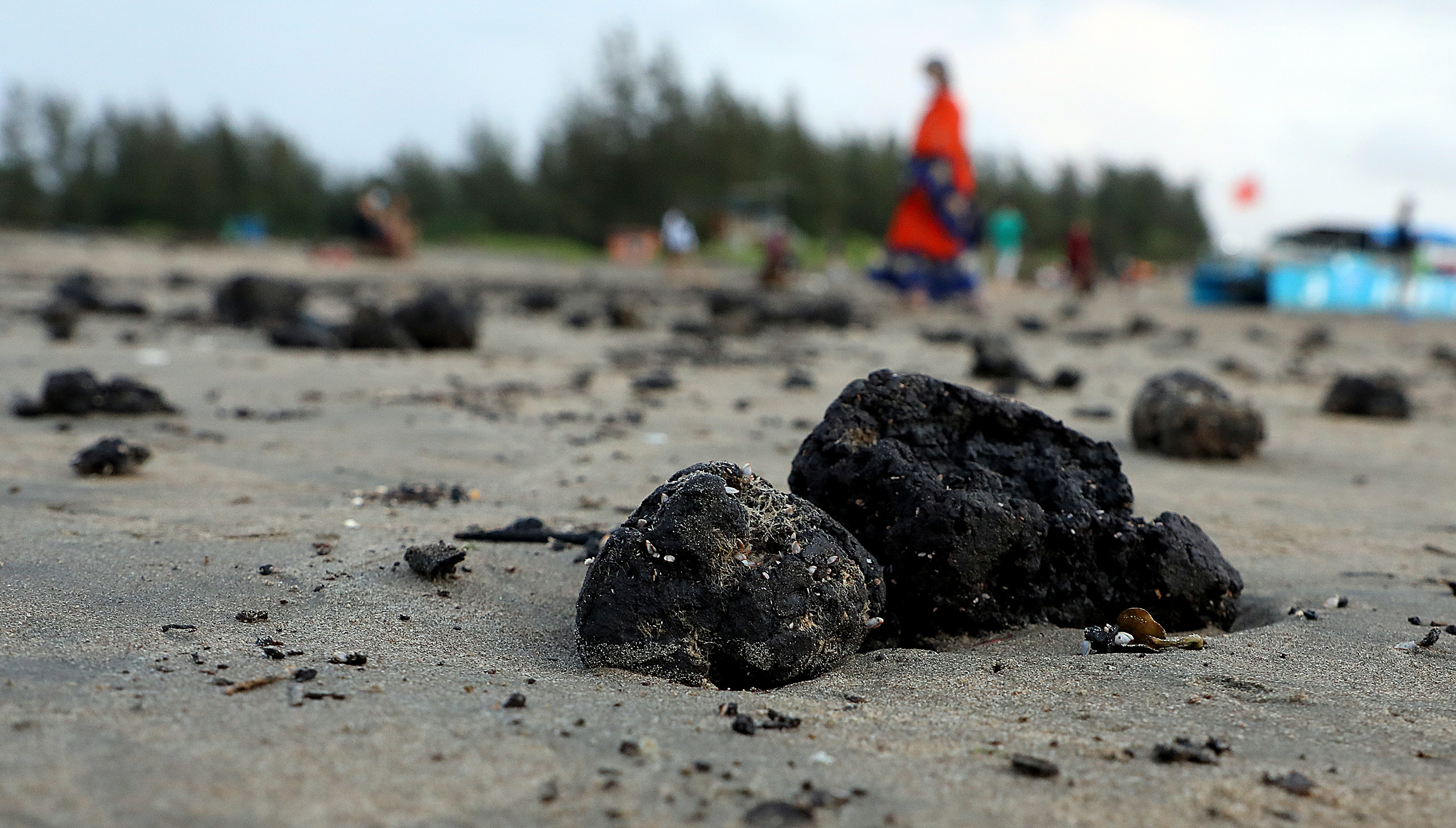 Goa Beach Goers Cautioned Against Walking Barefoot As Tar Balls ...