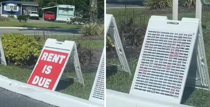 Apartment Complex Places Signs To Shame Tenants For Not Paying Rent On Time