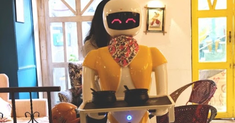 Technology का ज़माना, इंसान नहीं अब Robot परोसेंगे खाना, Noida में खुला ...