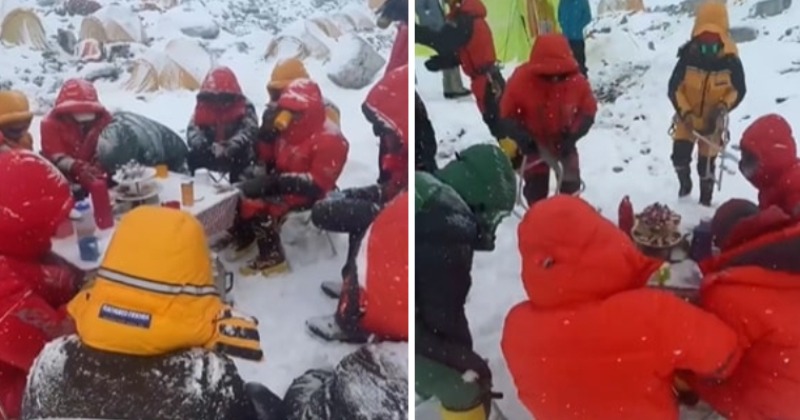 World’s Highest Tea Party At Mt Everest