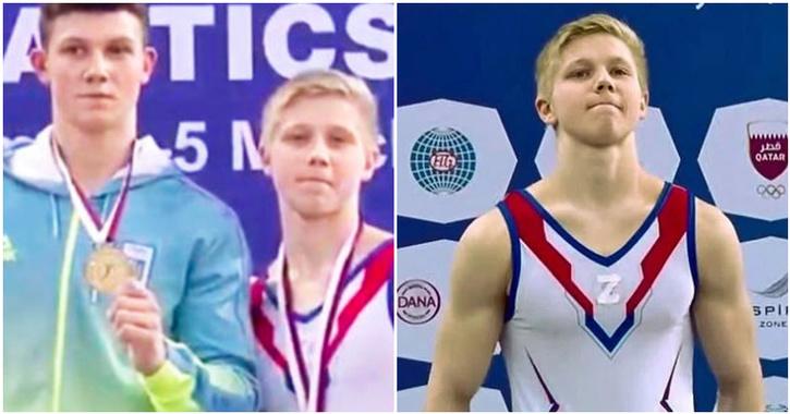 Russian Gymnast Ivan Kuliak Banned For A Year For Wearing Pro War Z