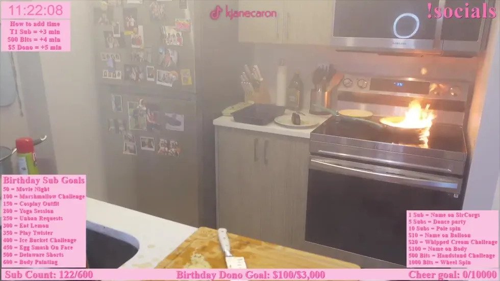 Twitch Streamer Nearly Burn Down Her Kitchen After Cooking Segment Goes ...