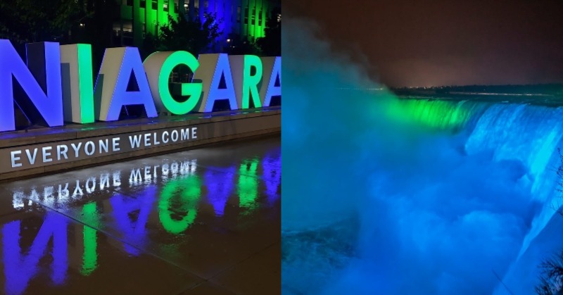 Niagara Falls Lights Up In Spectacular Colours In Support Of #SaveSoil ...