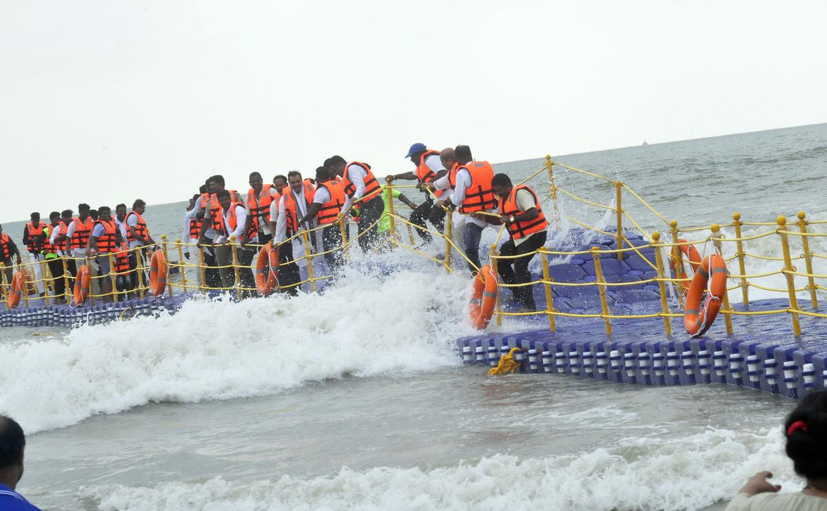 3 Days After Inauguration, Karnataka's Floating Bridge Built At Cost Of ...