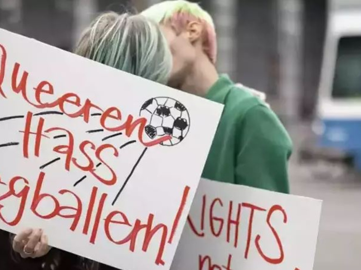 FIFA World Cup: LGBT Activists Protest At FIFA Museum Ahead Of Qatar