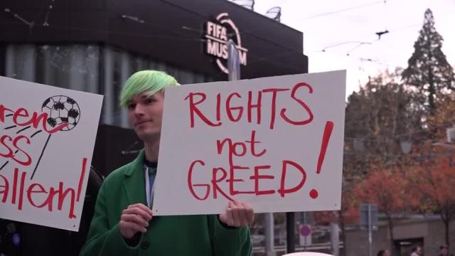 FIFA World Cup: LGBT Activists Protest At FIFA Museum Ahead Of Qatar