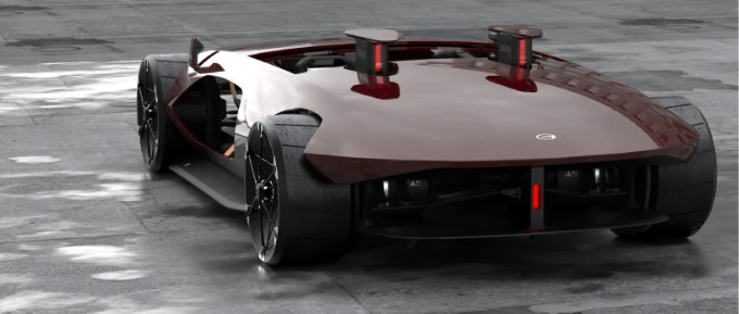 This Futuristic Electric Sports Car Rocks An Ultra-Flat Roofless Design