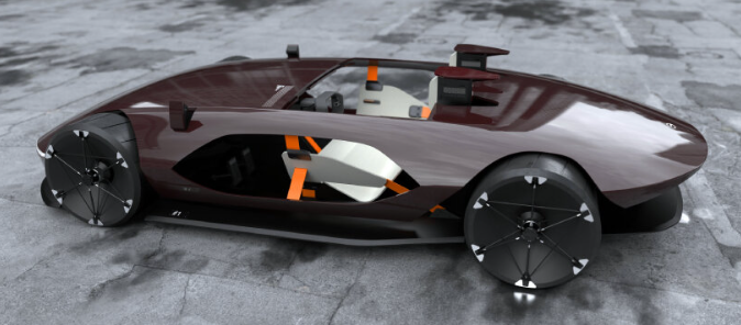 This Futuristic Electric Sports Car Rocks An Ultra-Flat Roofless Design
