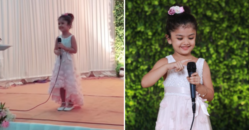 Girl Delivers Flawless Speech For Sister's Baptism