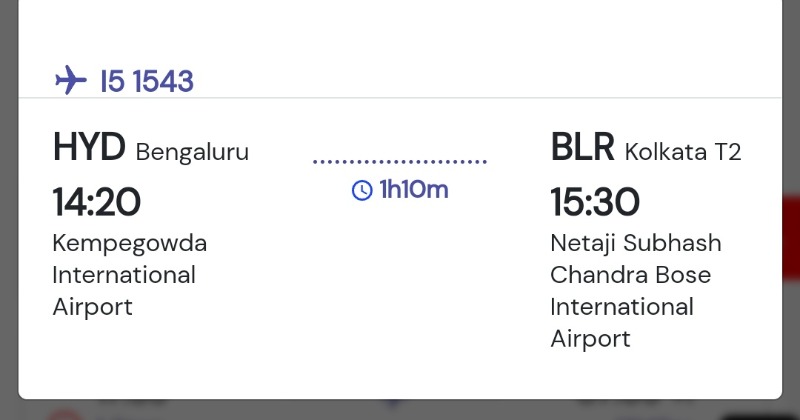 Man's Flight Ticket Shows Same Destination & Departure