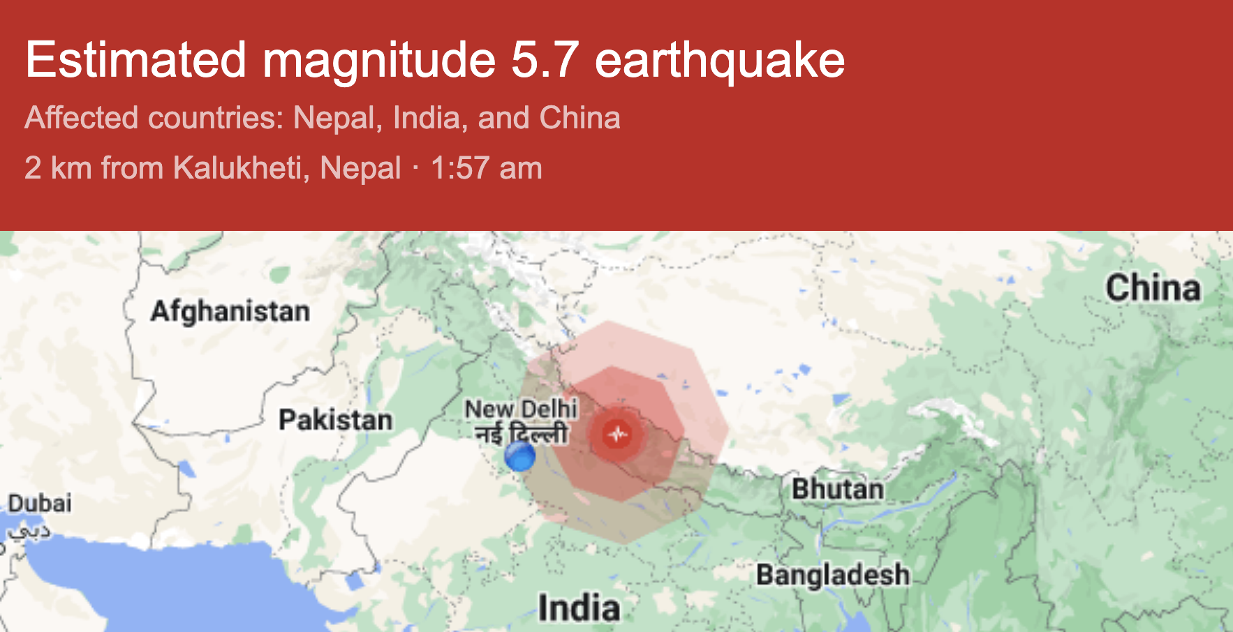6.3 Magnitude Earthquake In Nepal Causes Strong Tremors Across North ...