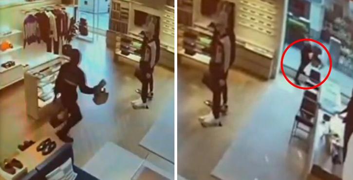 Thief Knocks Himself Out While Fleeing With Luxury Goods