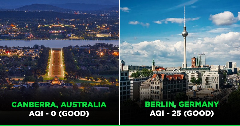 AQI Of Major Capital Cities Around The World