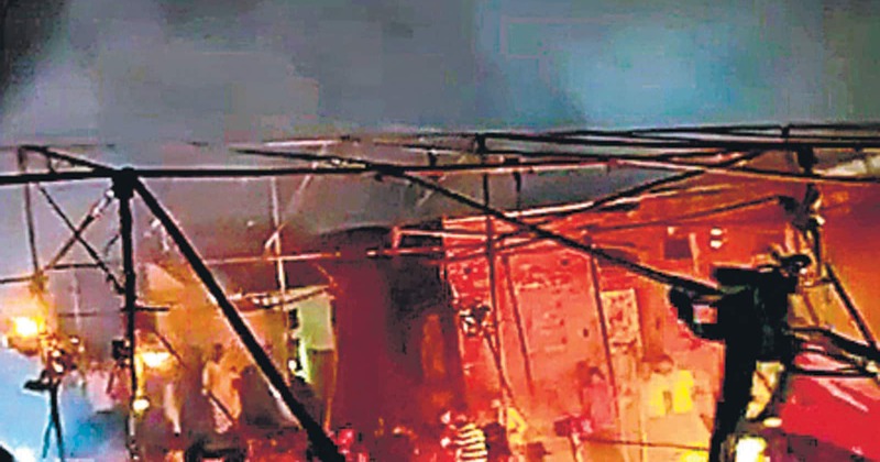 Three Children Among Five Dead In Durga Puja Pandal Fire In UP's Bhadohi