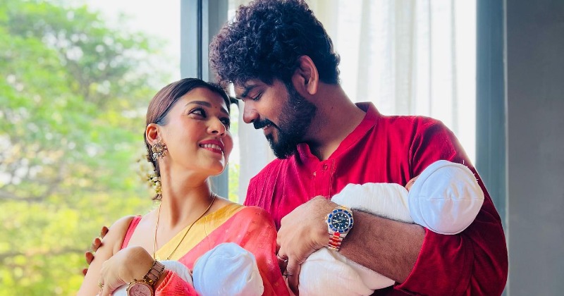 Vignesh Shivan And Nayanthara Celebrate Diwali With Their Twins