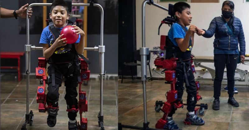 Robotic Exoskeleton Enables 8-Year-Old Child With Disability To Walk ...
