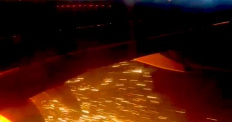 Scary Video Shows Engine Of IndiGo Flight On Fire Just Before Take-Off ...