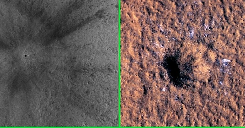 You Can Hear The Mars Meteoroid Crash That Revealed Chunks Of Ice On ...