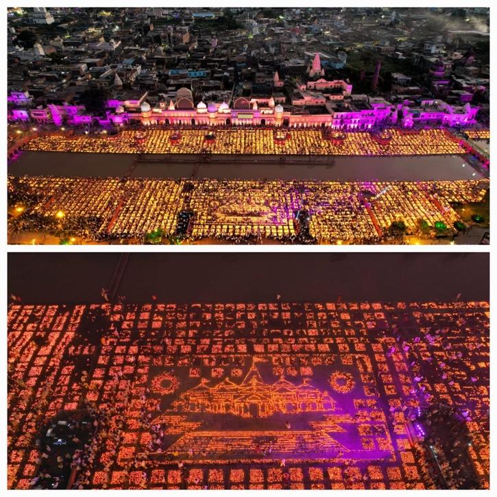 Ayodhya Deepotsav 2022 में बना विश्व रिकॉर्ड, 15 लाख 76 हज़ार दीपकों से ...