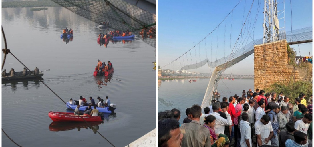Gujarat: 9 Arrested In Morbi Bridge Collapse That Killed Over 134 People