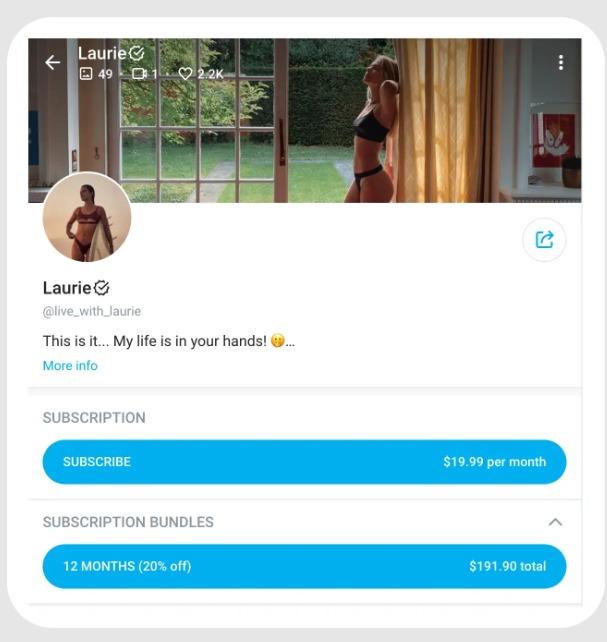 OnlyFans Model Laurie Gives Fans Control Of Her Life