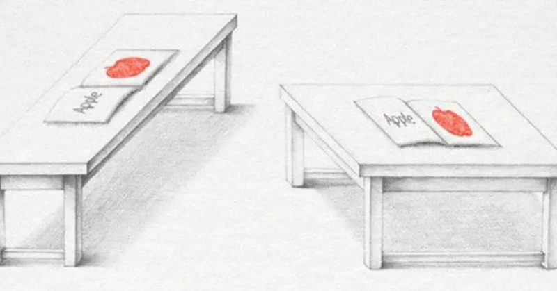 Optical Illusion: Which Table Is Bigger?