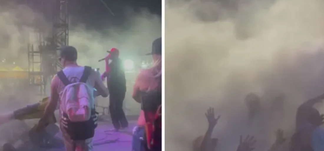 Rapper Chucky Chuck Blasts Audience With Weed Smoke