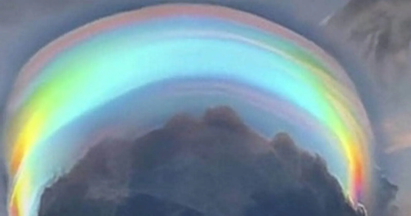 Rare Rainbow Scarf Cloud Spotted