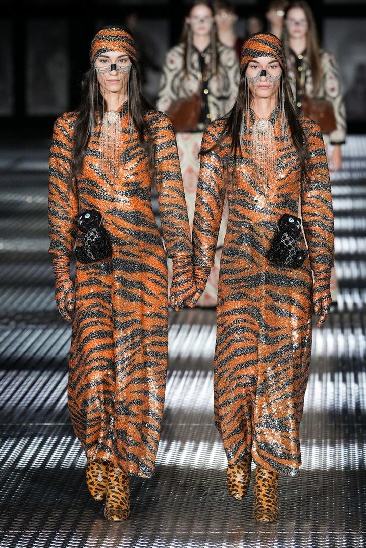 Gucci Creates History As 68 Pairs Of Identical Twins Walk The Ramp At ...