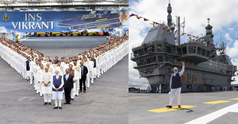 पहला स्वदेशी एयरक्राफ्ट कैरियर 'INS Vikrant' नौसेना में शामिल, दोगुनी ...