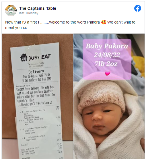 Did A Couple In UK Name Their Daughter 'Pakora'? Here's The Truth About ...