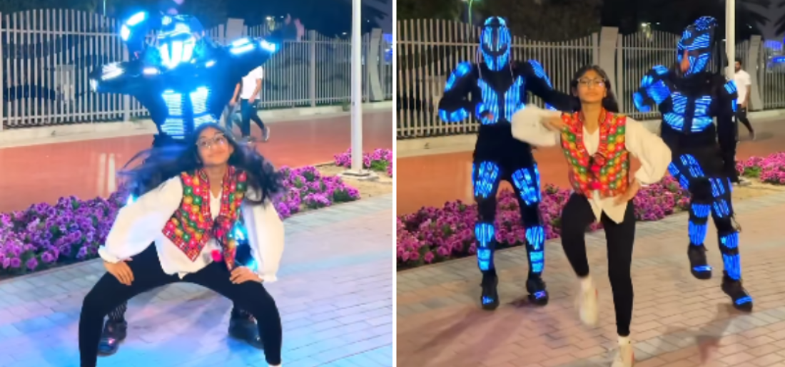 London Thumakda Goes Intergalactic: Girl Dancing With Aliens In Dubai ...
