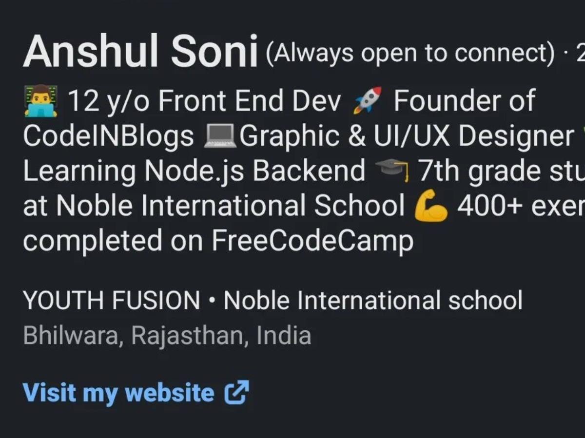 12-YO Web Developer's Skills Has People Looking Back At Their Childhood