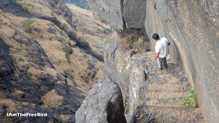 On Camera: Treacherous Climb To Bhairavgad Fort Atop The Sahyadri ...