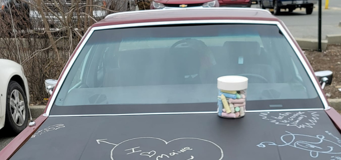 Car With Chalkboard Bonnet Stuns The Internet