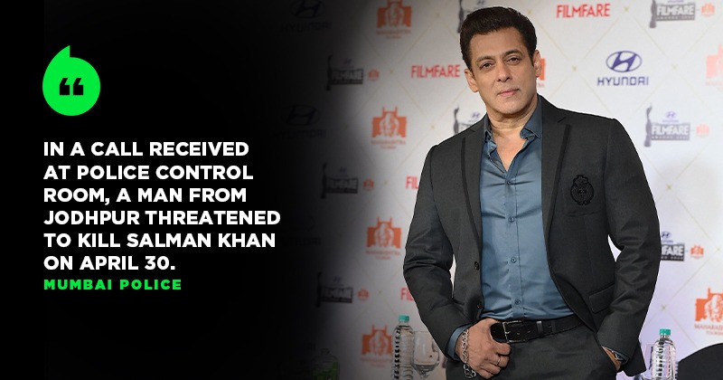 Salman Khan Will Be Killed On 30th April Says A Caller To Mumbai