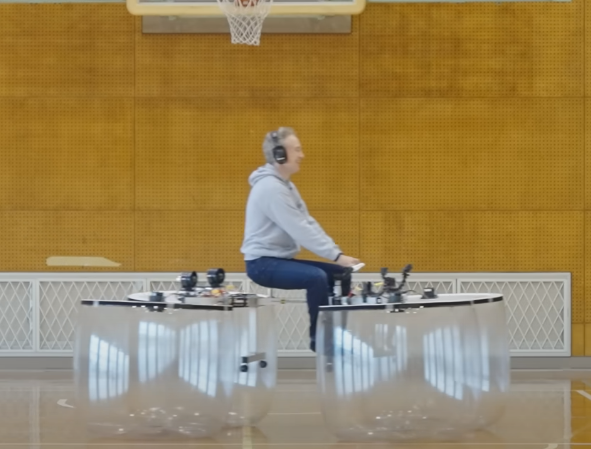 Japan: Inventor Hideyasu Ito Turns Leaf Blower Into A Hovercraft